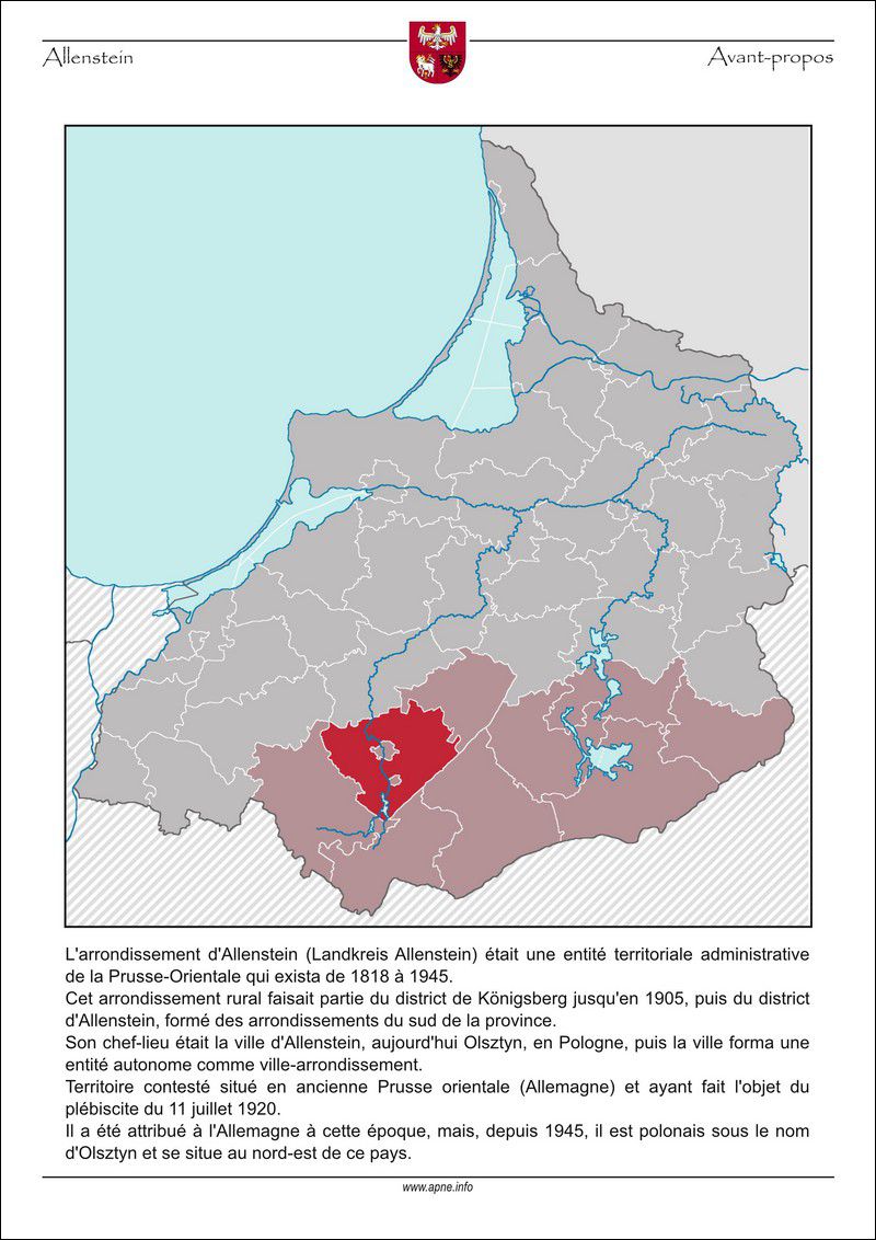 le Portail des philatelistes de Neuf-Brisach - Allenstein Plébiscite ...